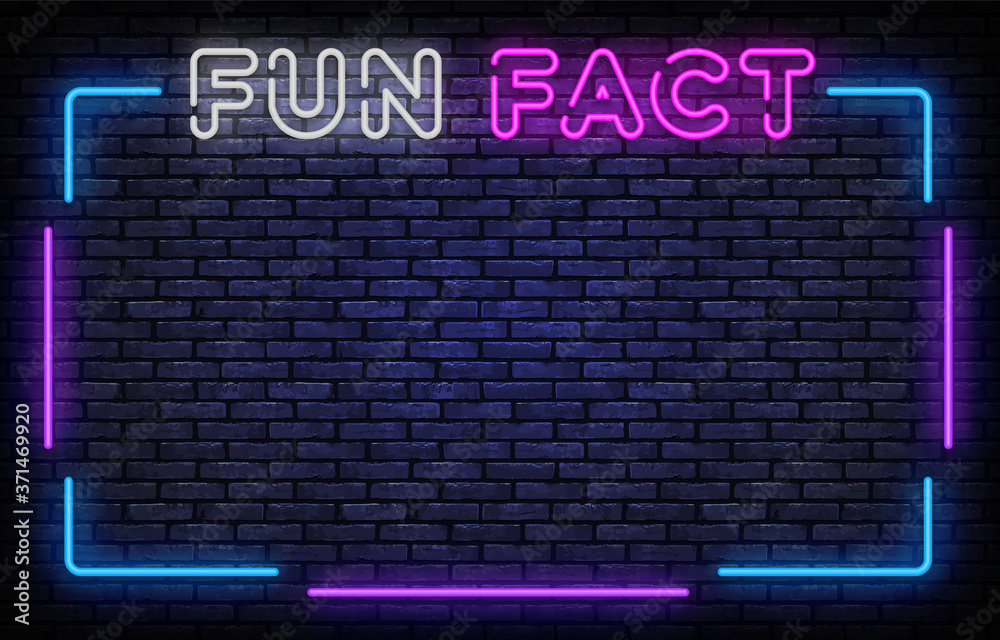 Fun Fact Neon Frame Sign Vector Design Template Fun Facts Neon Frame Fun Fact Neon Frame Sign Vector Design Template Fun Facts Neon Frame