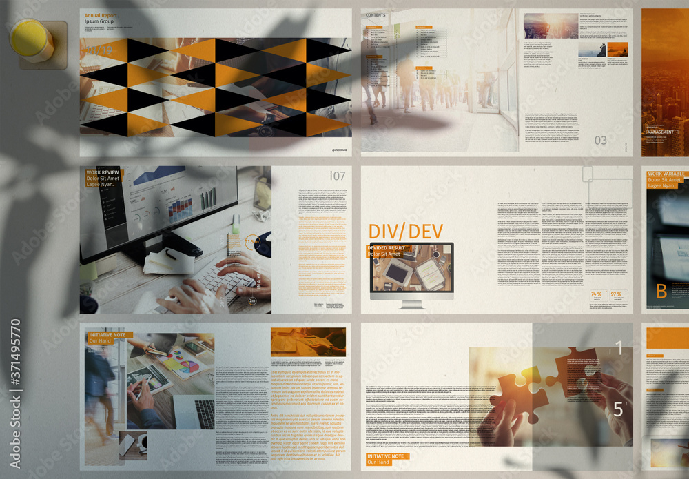 Smart Annual Report Presentation Layout Stock Template | Adobe Stock