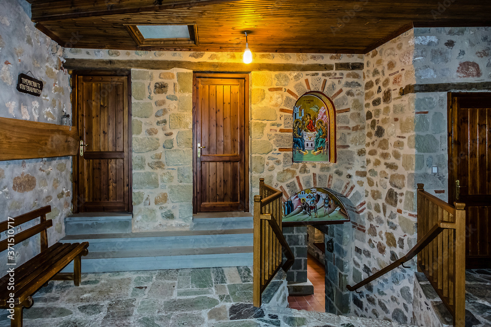 Interior of Holy Trinity Monastery (Agia Trias) - Eastern Orthodox ...