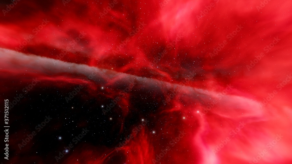 red nebula, red galaxy background, red space, abstract red background ...