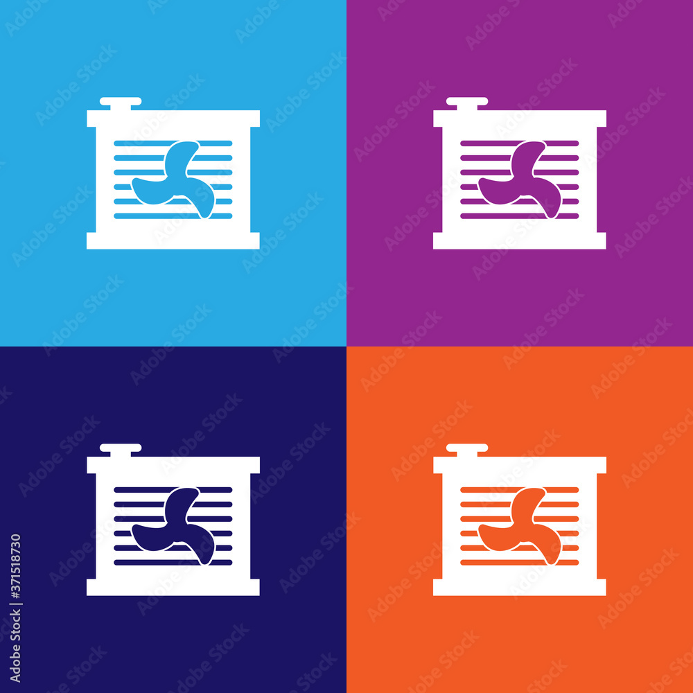 radiator fan outline icon. Elements of car repair illustration icon ...