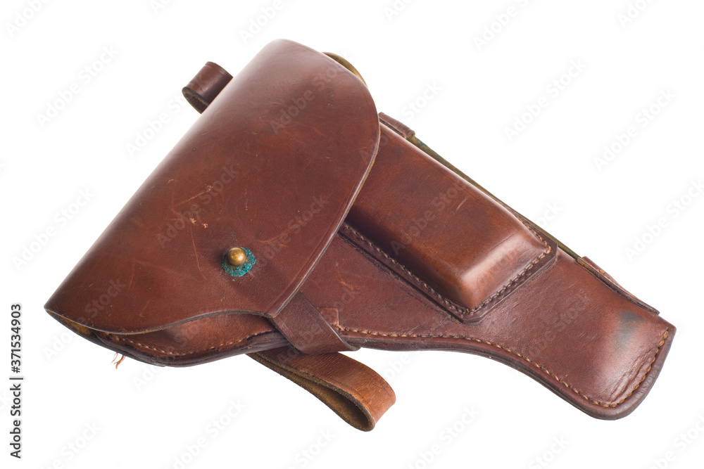 Old Leather holster for a pistol Stock Photo | Adobe Stock