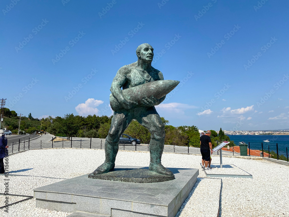 Canakkale, TURKEY - 01/08/2020: Corporal Seyit was a First World War ...