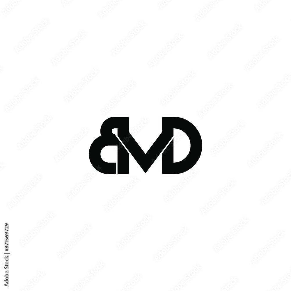 bmd letter original monogram logo design Stock-Vektorgrafik | Adobe Stock