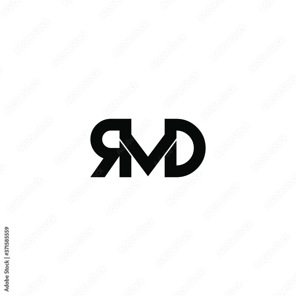 rmd letter original monogram logo design Stock Vector | Adobe Stock