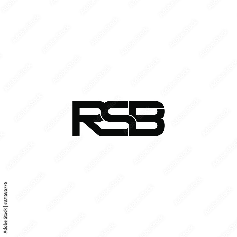 rsb letter original monogram logo design Stock Vector | Adobe Stock