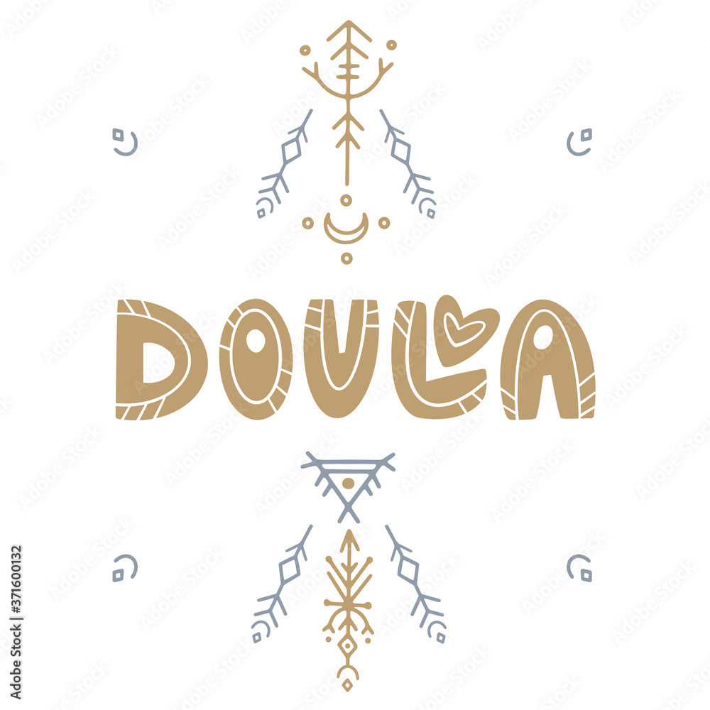 Vector cartoon with the phrase isolated on white background. World ...