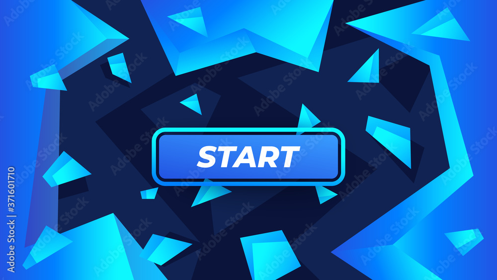 Start game button on abstract background with crystals Stock Vector ... Start game button on abstract background with crystals Stock Vector ...