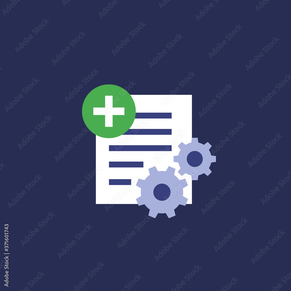 add new project icon, vector Stock Vector | Adobe Stock