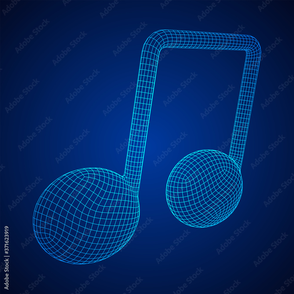 Music note. Mensural musical notation. Note value music staff ...