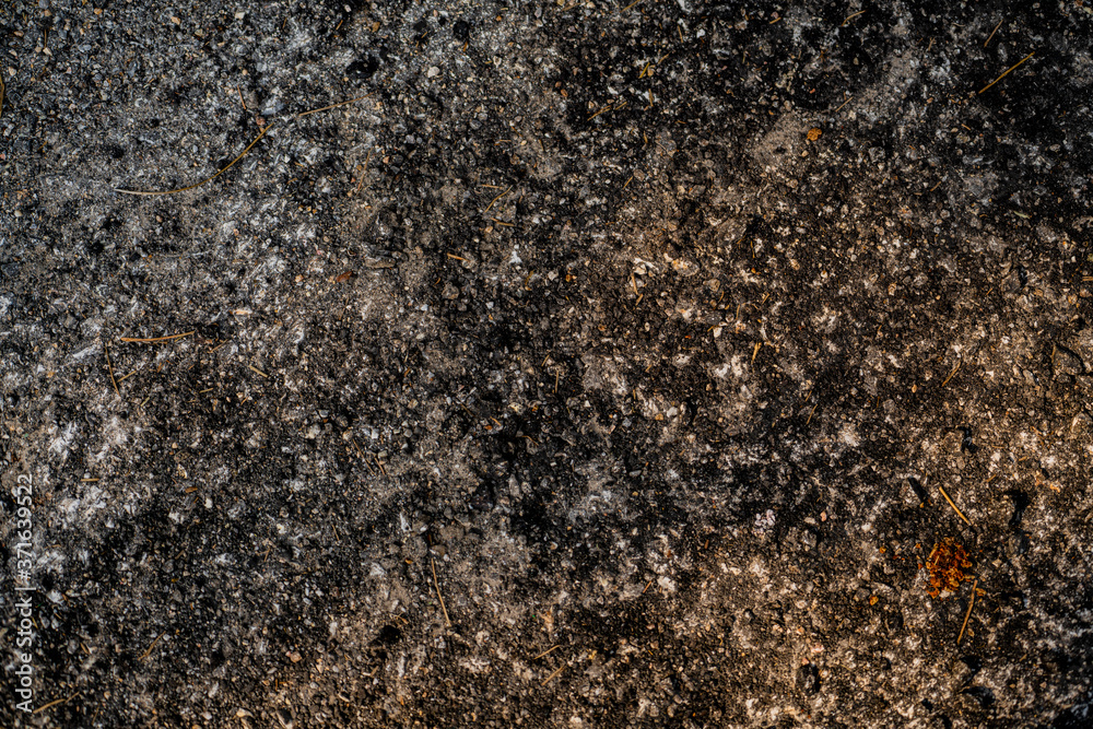 Black mottled with white. Stone grit pebble wall texture. Complicated ...