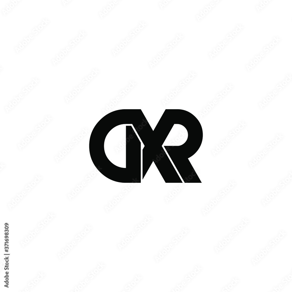 dxr letter original monogram logo design Stock Vector | Adobe Stock