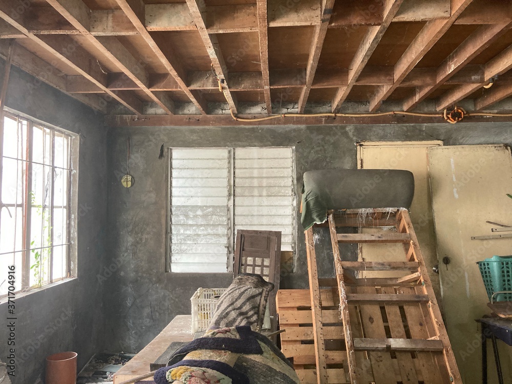 Inside an old house in the Philippines Stock Photo | Adobe Stock