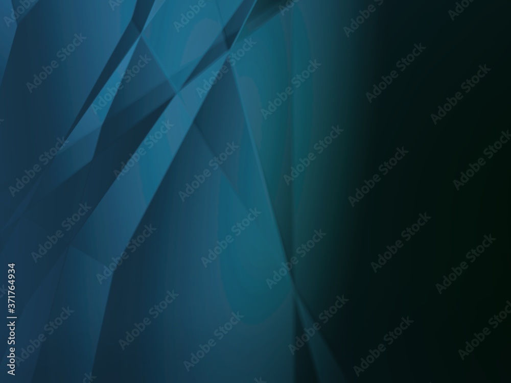Abstract blue green polygon triangle pattern gradient background. 3d ...