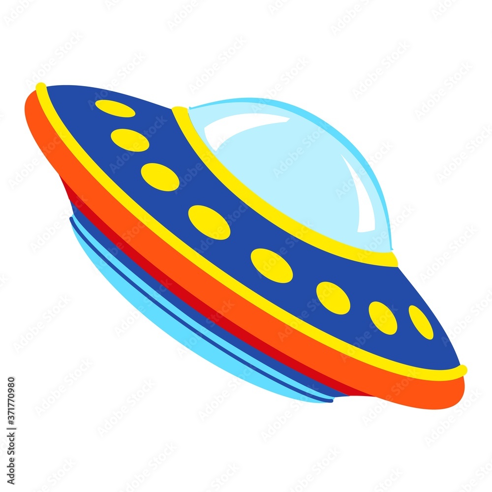 Ufo spaceship icon. Cartoon of ufo spaceship vector icon for web design ...