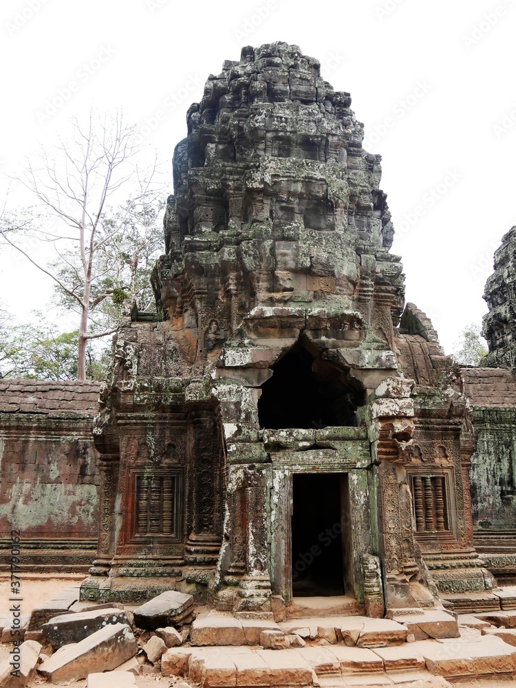 Ruins at Ta Prohm Temple, Siem Reap Province, Angkor's Temple Complex ...