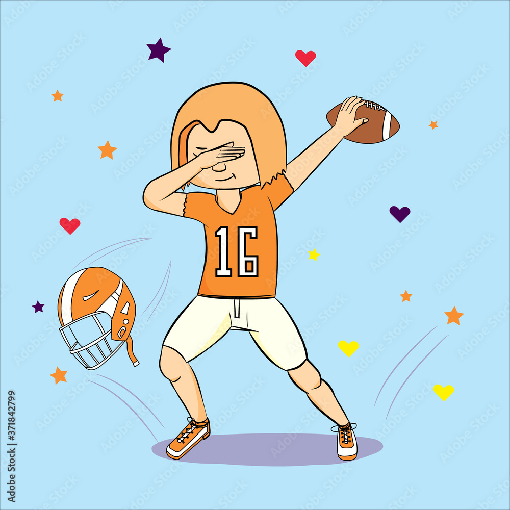 NFL American football player dab dance funny memes for printing or web ...