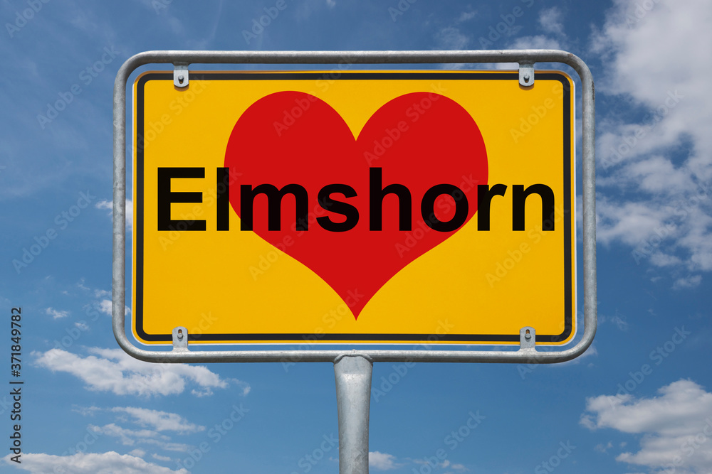 Ortstafel Elmshorn Stock Photo | Adobe Stock