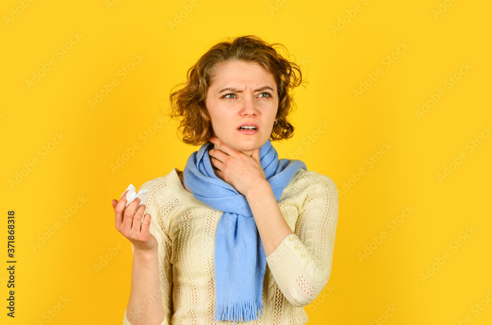 Foto de Respiratory disease. Influenza infection. Sinusitis treatment ...