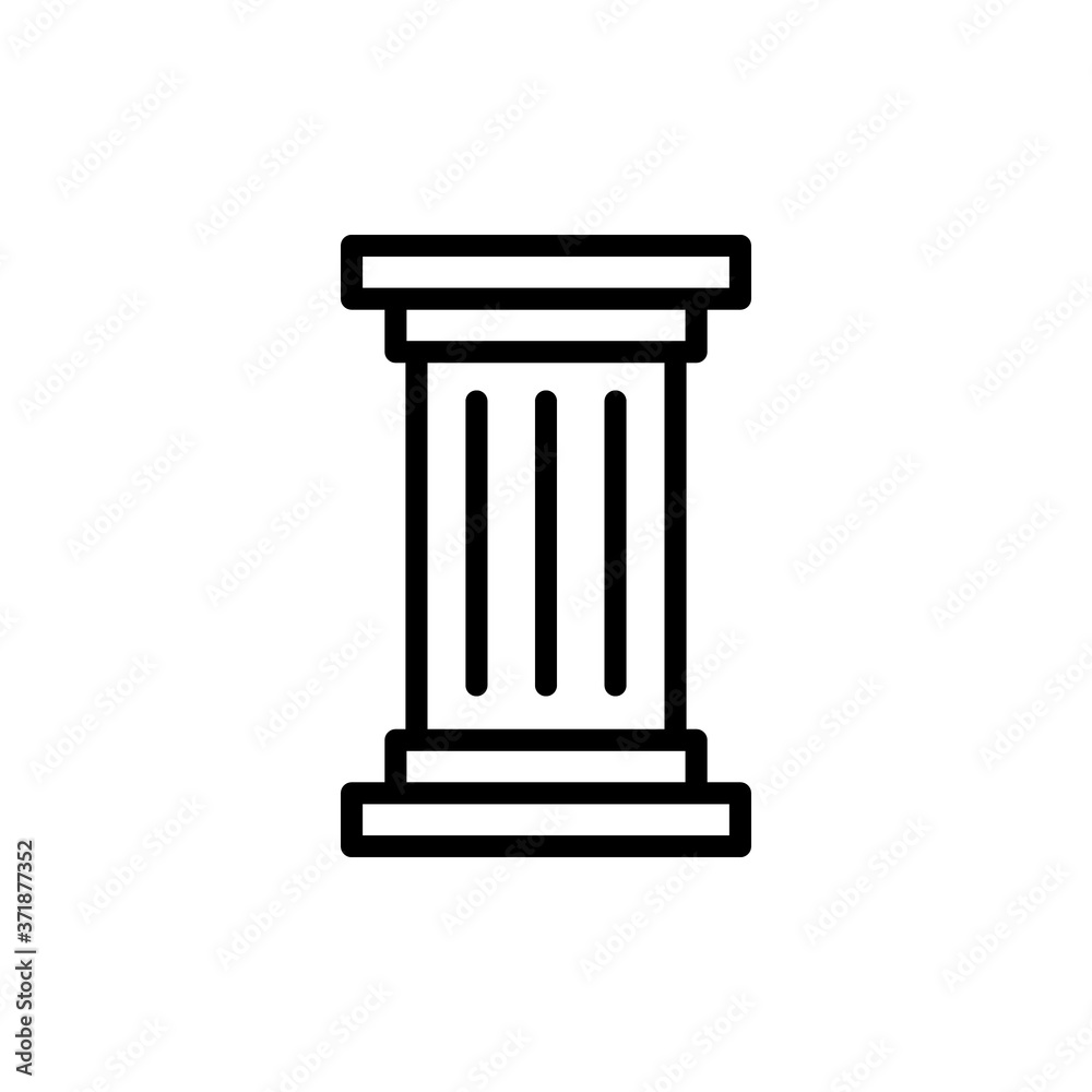 Column architecture icon. Simple line, outline vector elements of ...