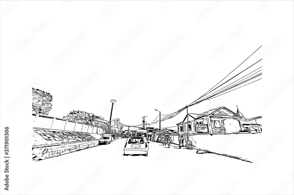 Building view with landmark of Antananarivo is the capital city of ...