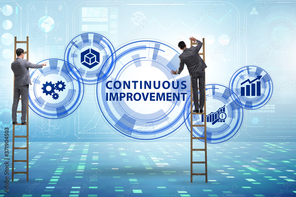 Continuous improvement concept in business Stock Photo | Adobe Stock