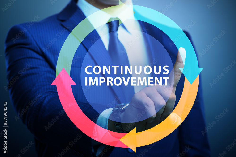 Continuous improvement concept in business Stock Photo | Adobe Stock