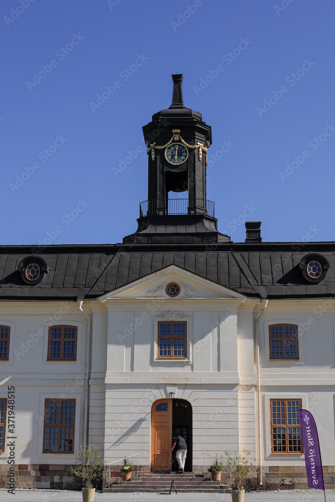 Stockholm, Sweden The facade of the rococco-inspired Svartsjo Castle on ...