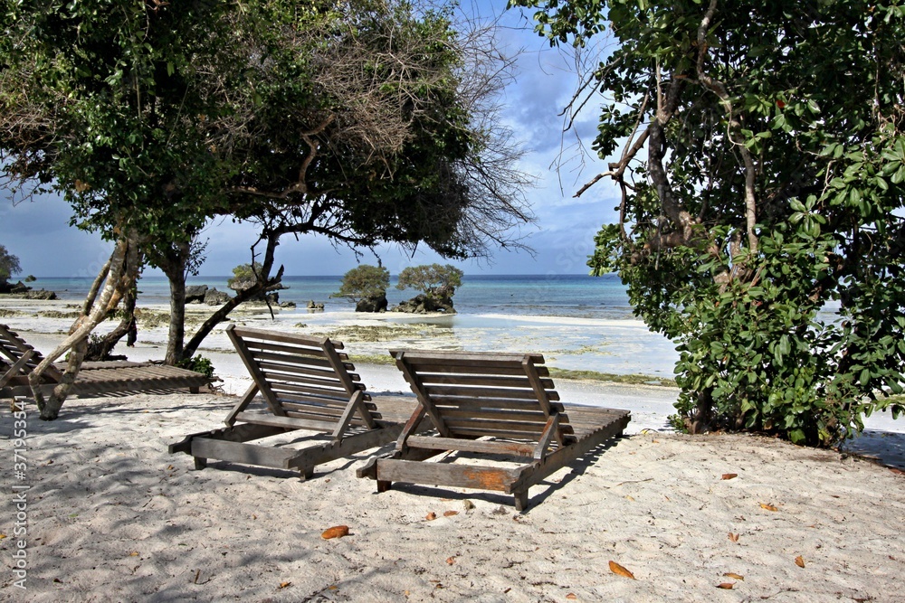 Beach at Kigomasha ECO Beach Resort. Pemba Island. Tanzania. Africa ...