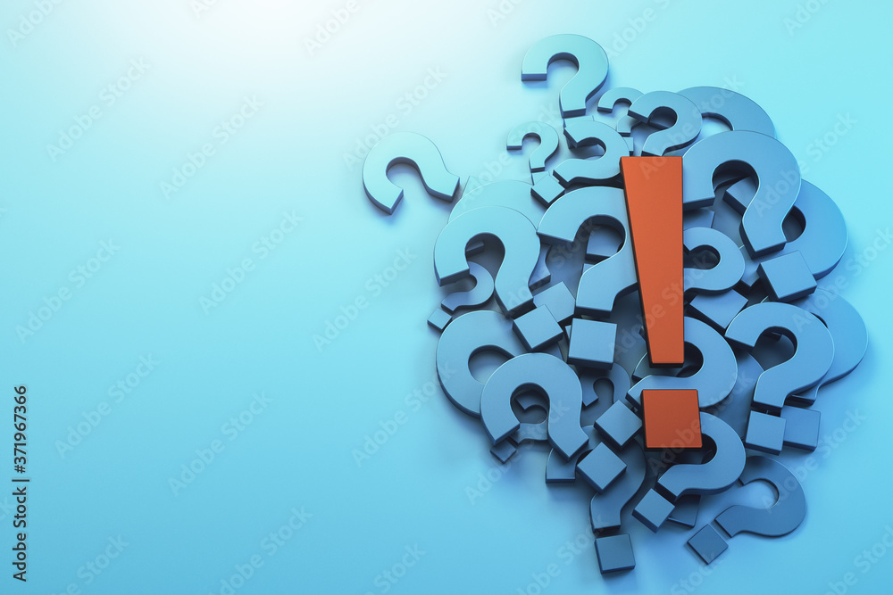 Red exclamation and question mark sign Stock Illustration | Adobe Stock