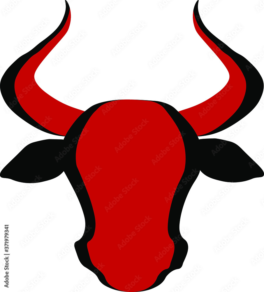 Vector illustration of red bull logo Stock Vector | Adobe Stock