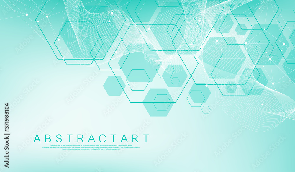 Medical health care banner template design. Background with green ...