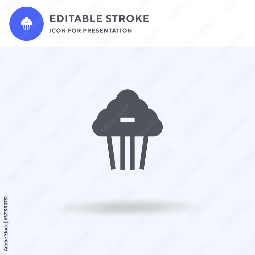 Peineta icon vector, filled flat sign, solid pictogram isolated on ...