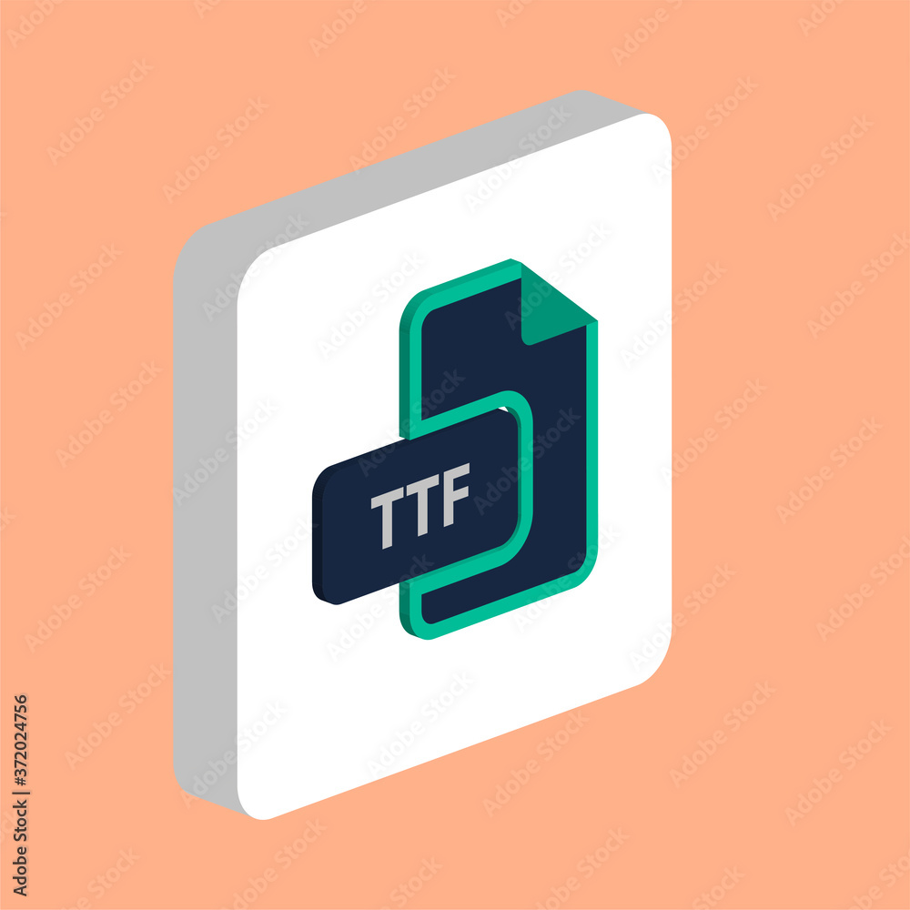 TTF computer symbol Stock Vector | Adobe Stock