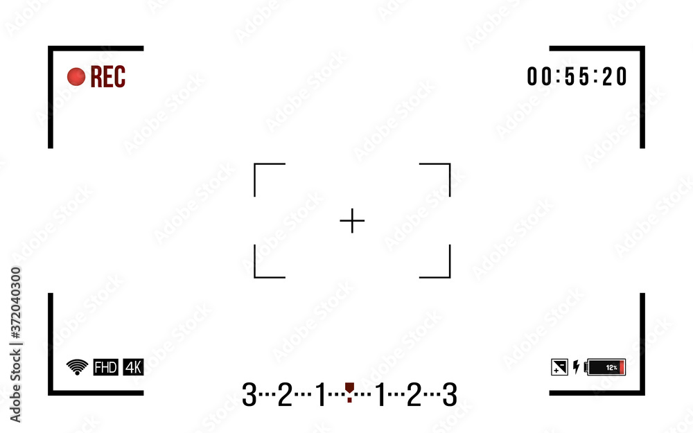 Focus the camera screen. Increased screen focus and battery status ...