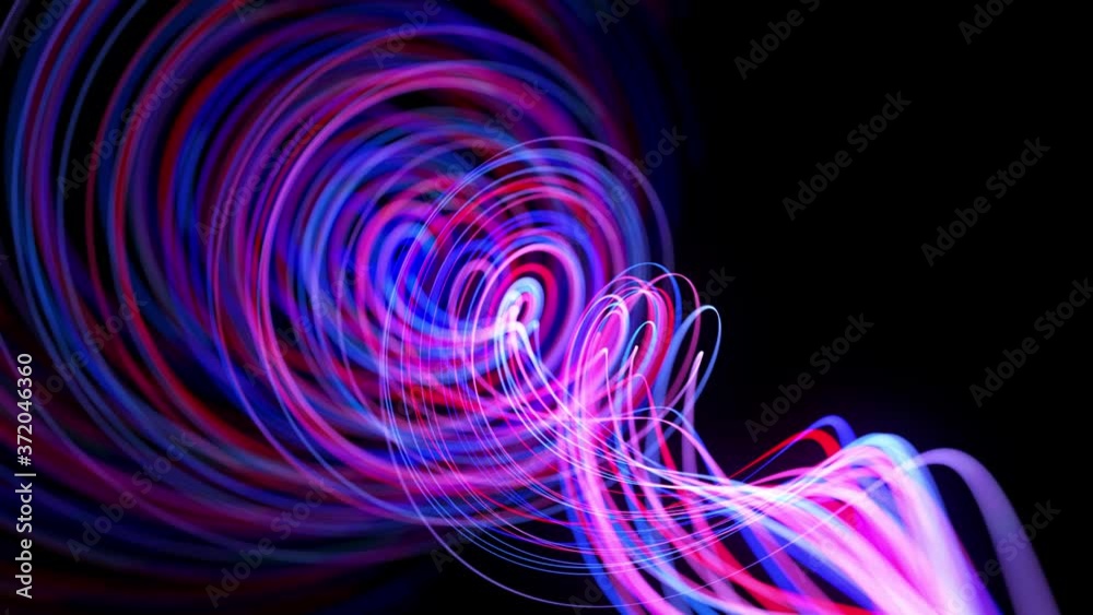 Light flow bg in 4k. Abstract looped background with light trails ...