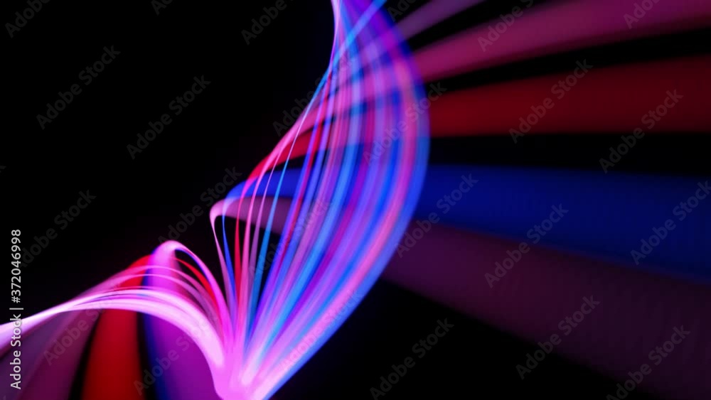 Light flow bg in 4k. Abstract looped background with light trails ...