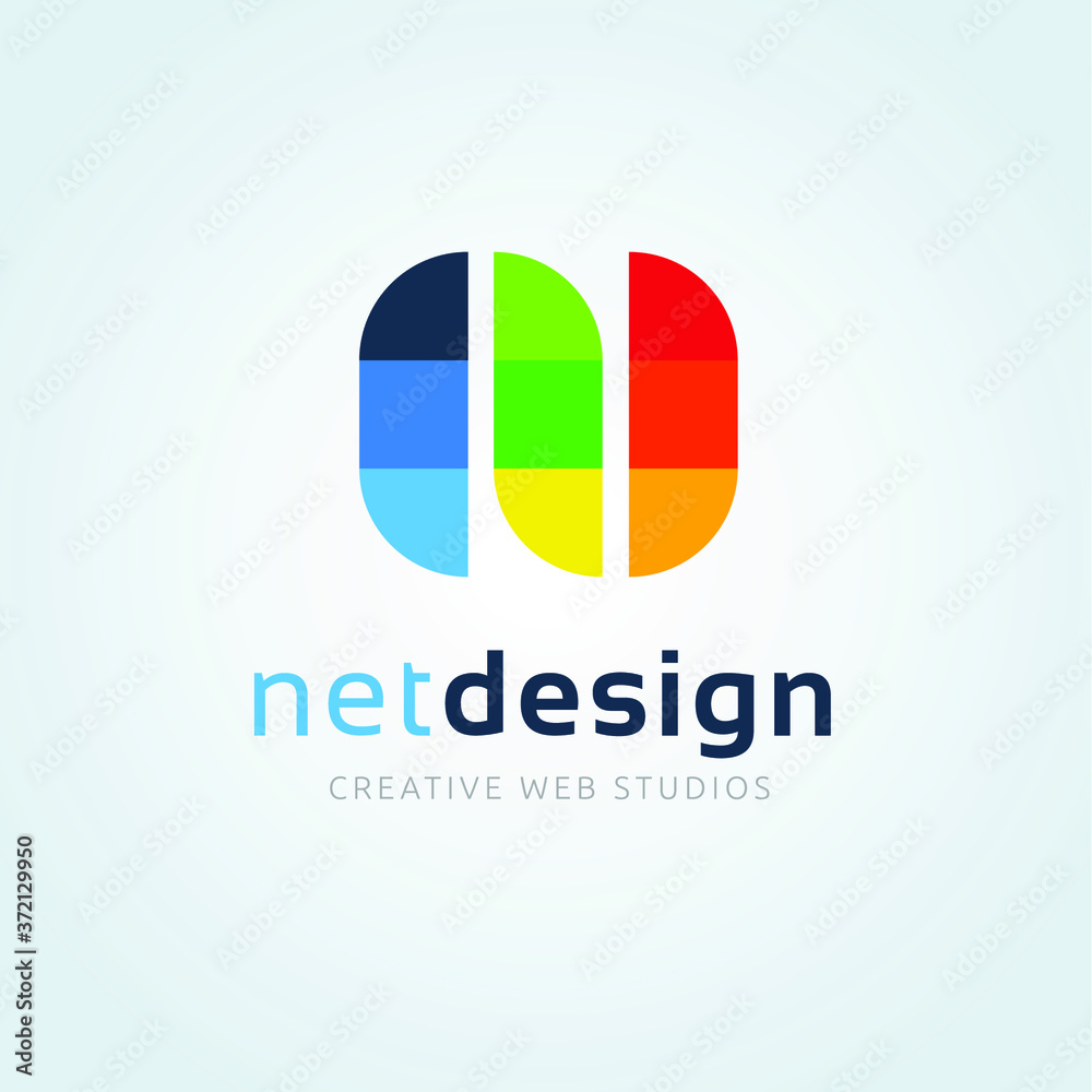 Net Design Vector Logo Design for Icon, Symbol, Product, Business, and ...