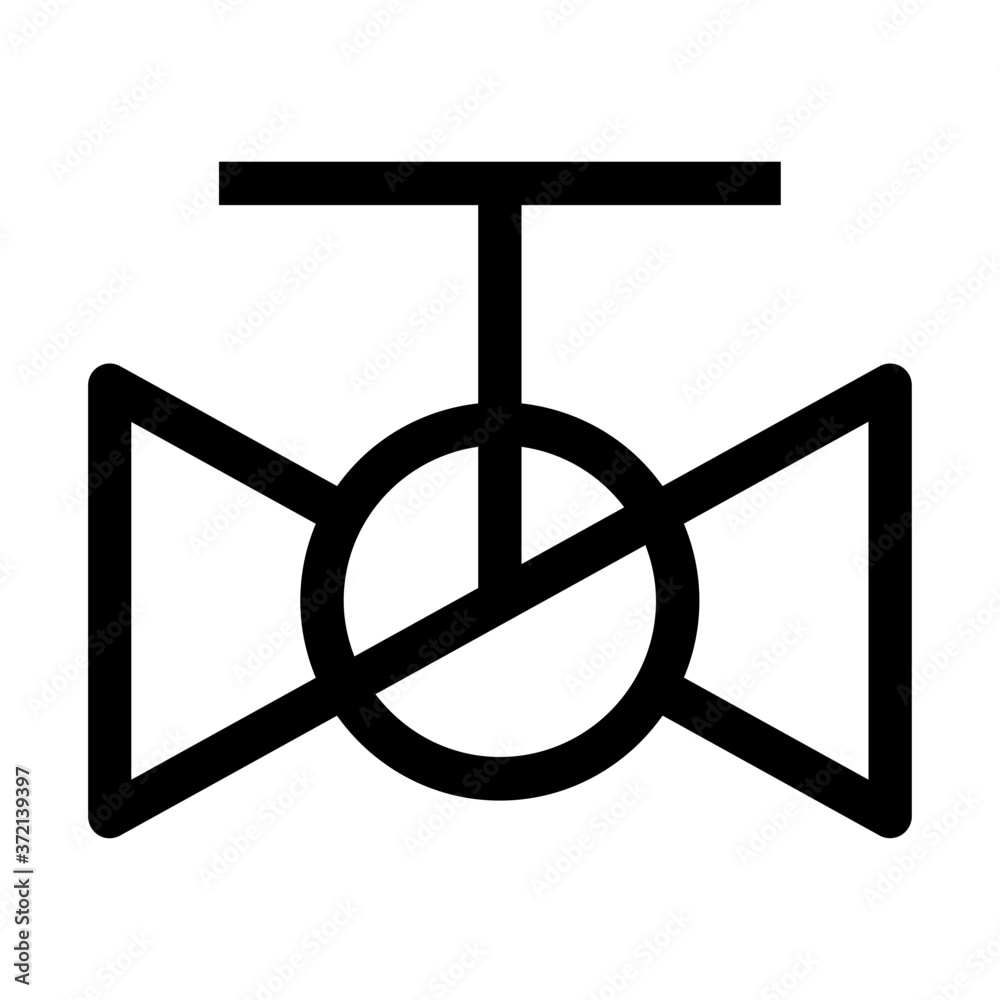 Water valve icon Stock Vector | Adobe Stock