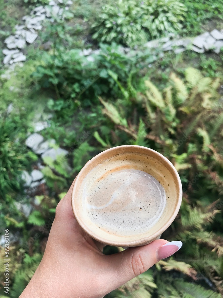 Starting day with coffee to go in hand. International coffee day on ...