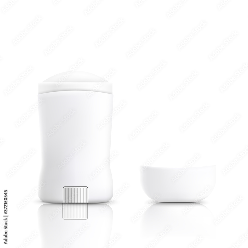 Detailed template of stick deodorant, realistic vector illustration ...