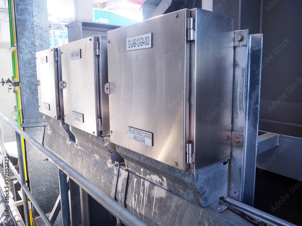 Local control panel stainless type in power plant for connection ...