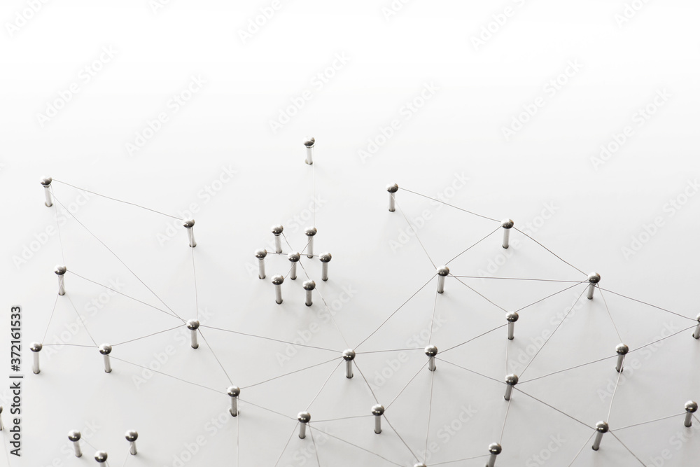 Stockfoto Linking entities. Network, networking, social media ...