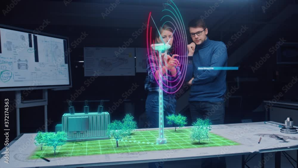 Renewable Energy Engineers Design 3D Wind Turbine Park Using Augmented ...