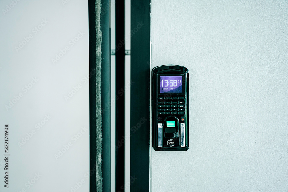 Foto de Digital door controller for security system, Office safety door ...