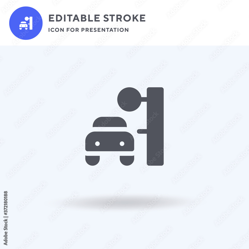 Drive Thru icon vector, filled flat sign, solid pictogram isolated on ...