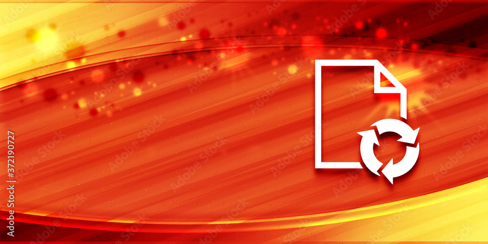 Document process icon special summer sunlight orange banner background ...