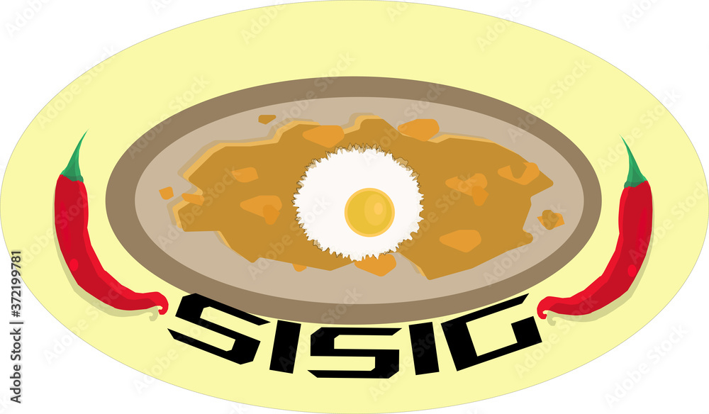 SISIG PINOY RECIPE logo business Stock Illustration | Adobe Stock