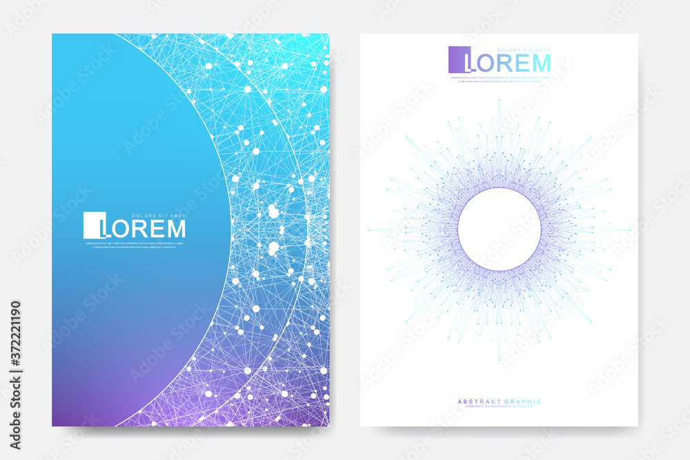 Modern vector template for brochure, leaflet, flyer, advert, cover ...