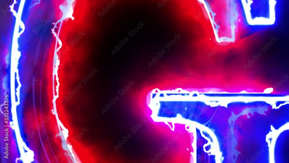 Letter G of English Alphabet. Hot letter for overlay. 4k 3D rendered ...